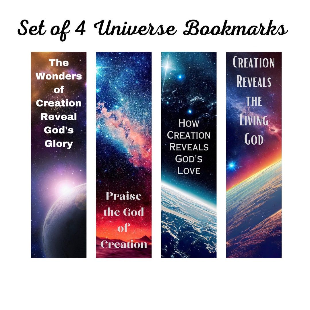 Universe Bookmarks, Space Bookmark, Cosmic Elegance, Beyond the Sky ...