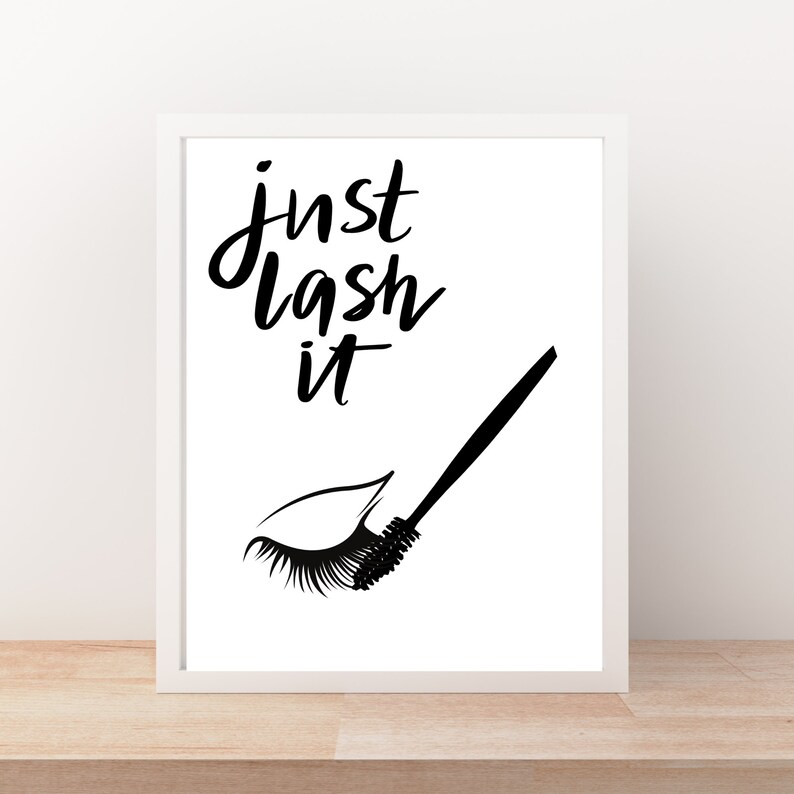Lash Room Decor Eyelashes Printable Lash Decor Beauty Salon - Etsy