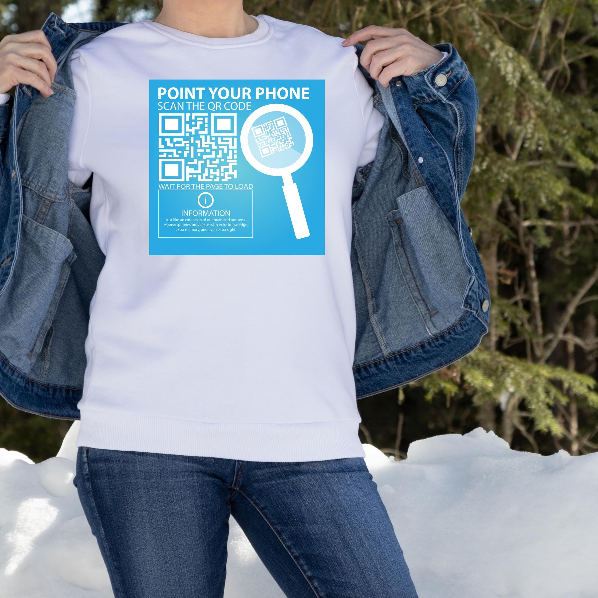 Sassy Qr Code Shirt, Custom Business Logo and QR Shirts Personalized ...