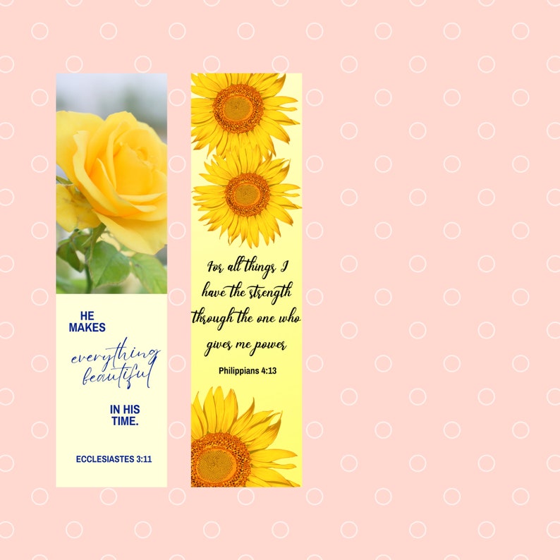 Yellow Floral Bookmarks, Spring Bookmarks, Tulip Gifts, Book Lover Gift ...