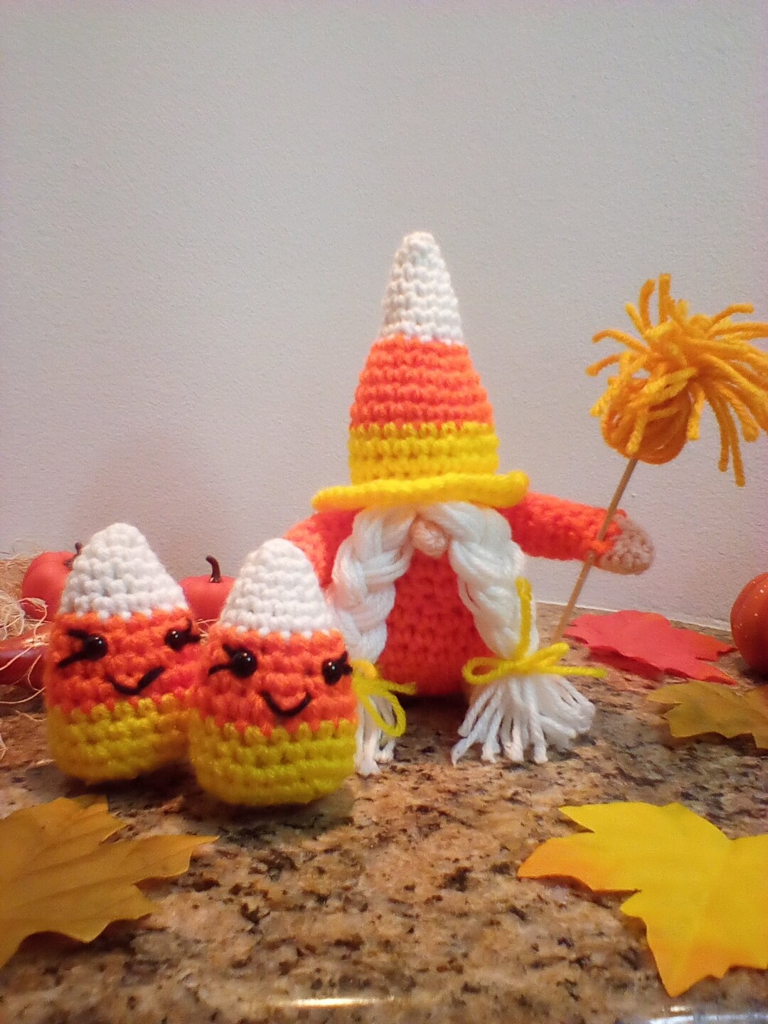 Candy Corn Gnome Witch With Candy Corn Minions - Etsy