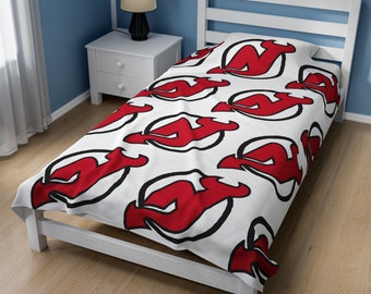 NHL NEW JERSEY Devils Watermark Print 100% Cotton Fabric - Etsy