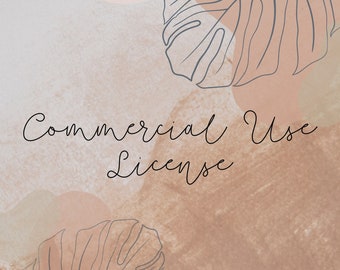 Commercial License for Digital Downloads Only Small Business Under 100 ...