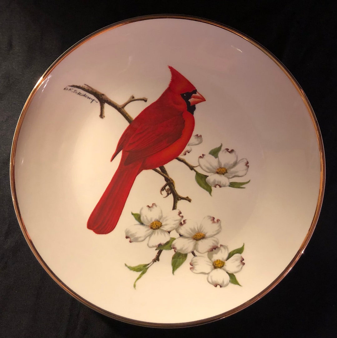 Avon Plate - Cardinal - Etsy