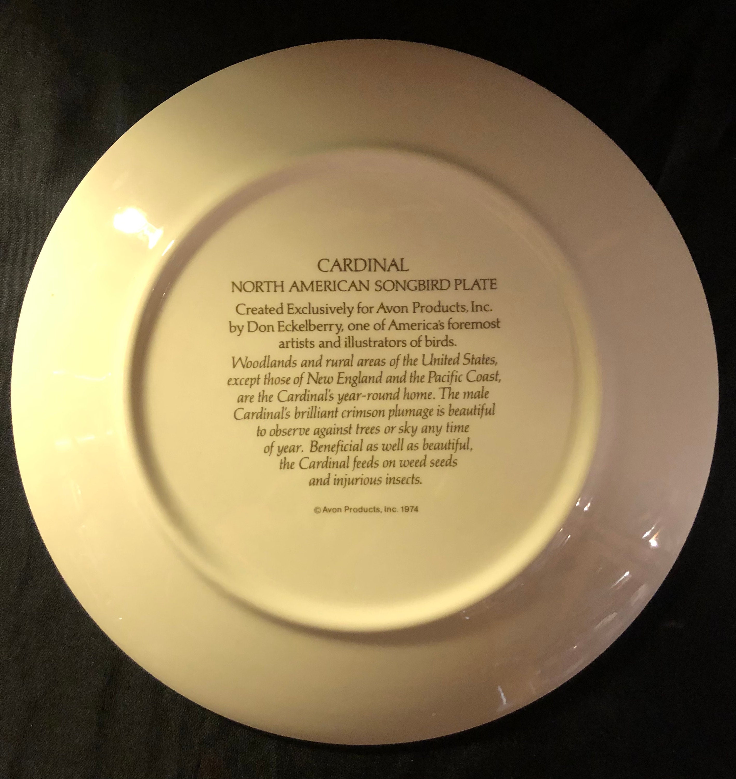 Avon Plate - Cardinal - Etsy