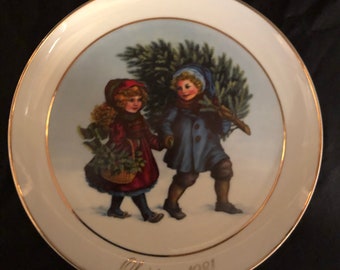 First Edition Avon 1981 Christmas Plate - Etsy
