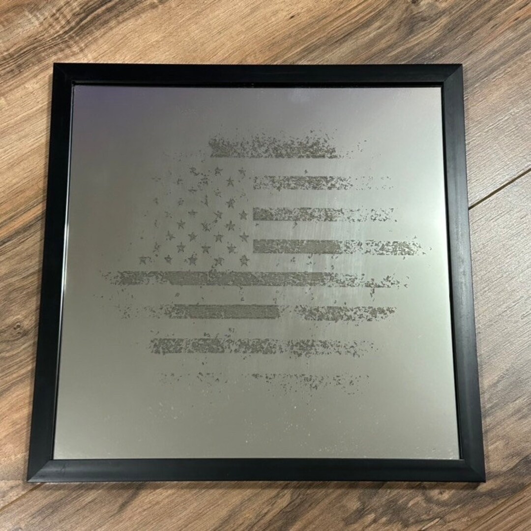 Distressed American Flag Mirror - Etsy