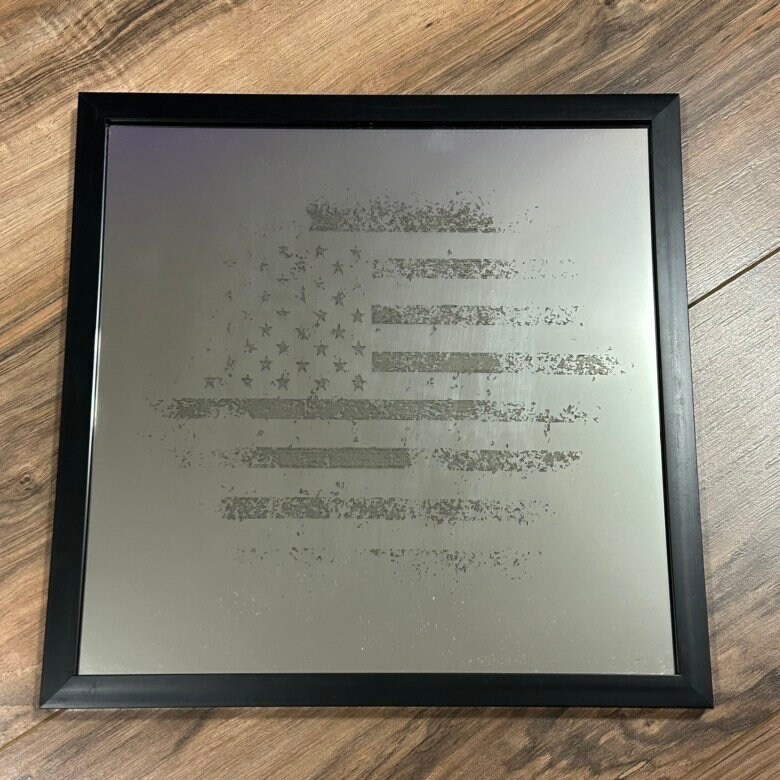 Distressed American Flag Mirror - Etsy