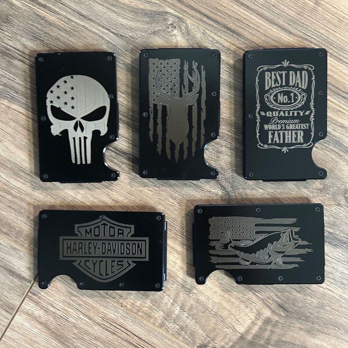 Laser Engraved Minimalist Wallets - Etsy