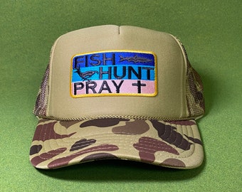 Hunt Fish Hat - Etsy