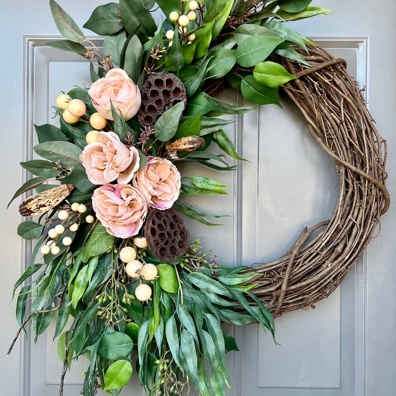 Farmhouse Wreath - Etsy