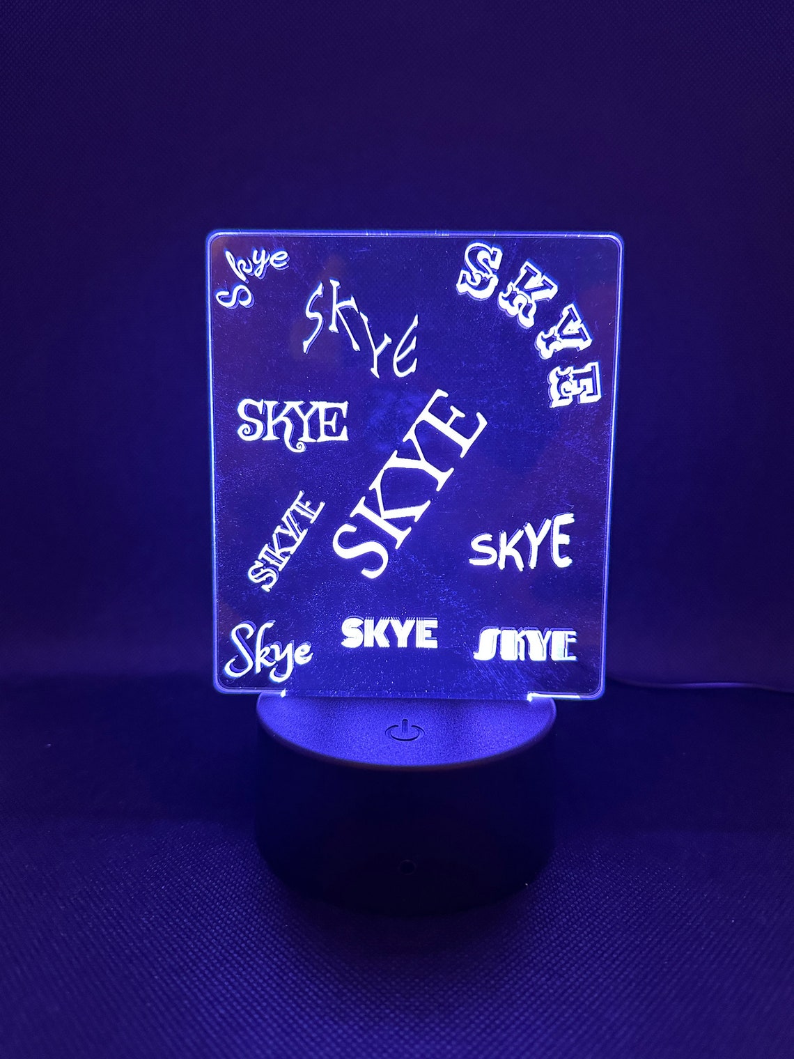 Engraved Acrylic Night Light - Create Your Own Light Show! - Etsy