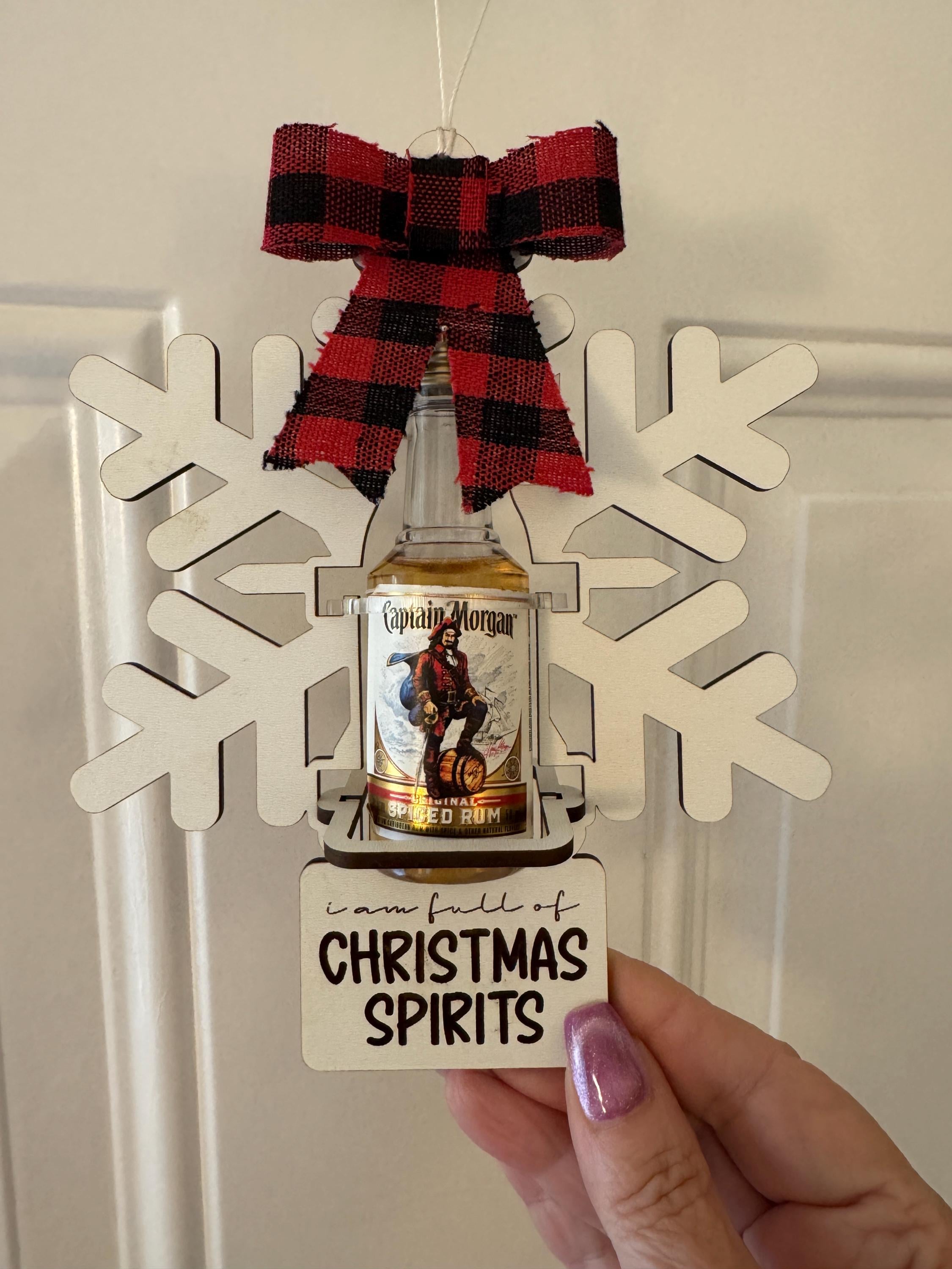 Handcrafted Engraved Wooden Alcohol Shooter Christmas Ornaments ...