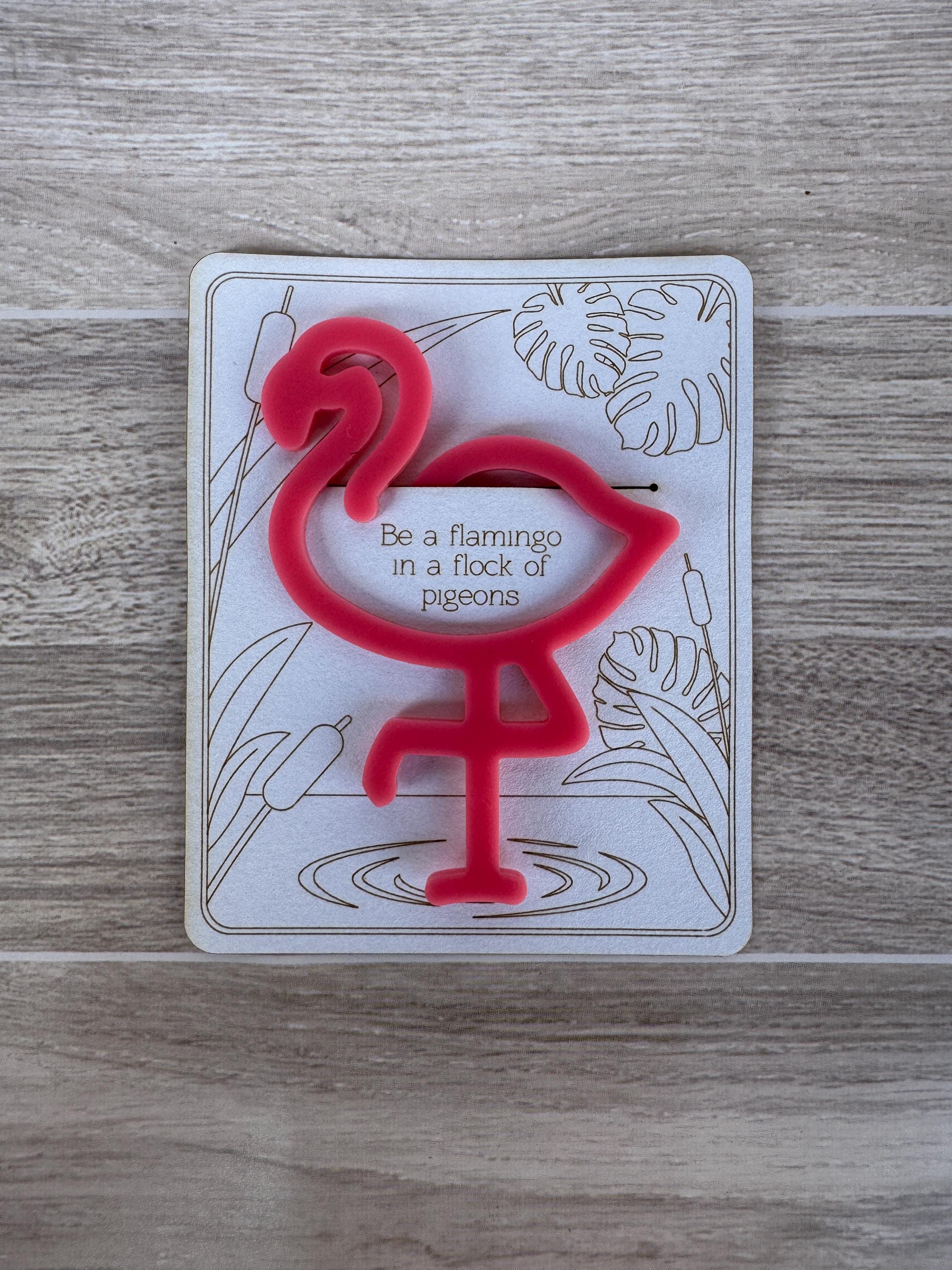 Handmade Acrylic Flamingo Bookmark: Whimsical Book Lover Gift - Etsy