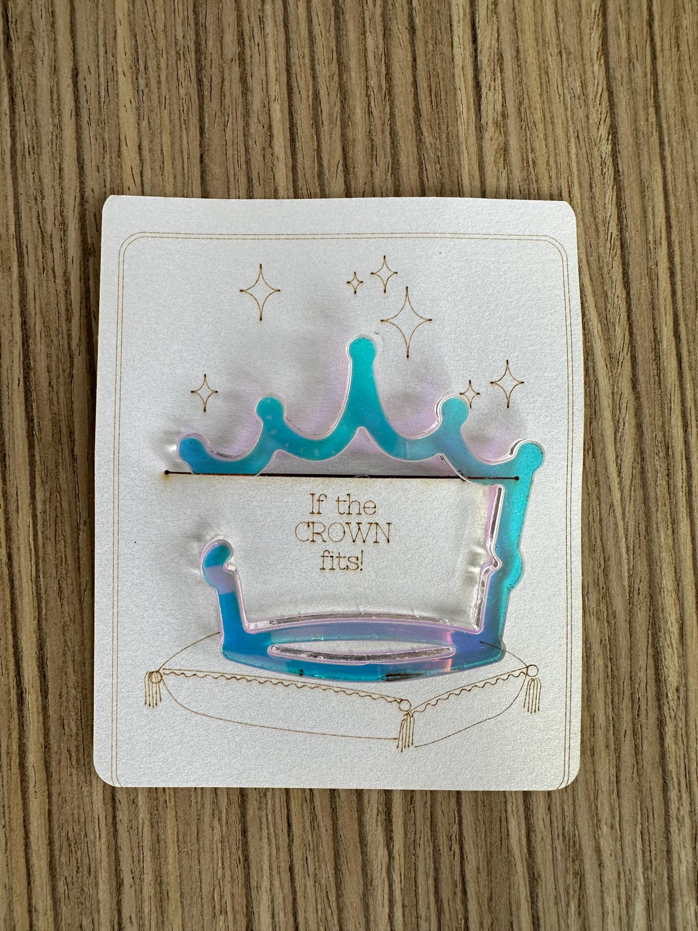 Acrylic Crown Bookmark: Book Lover Gift - Etsy