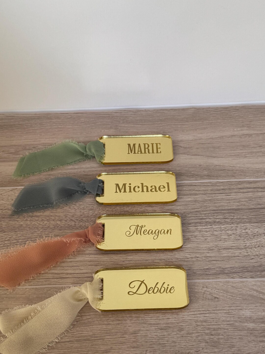 Elegant Wedding Place Settings - Custom Table Name Tags for Your ...