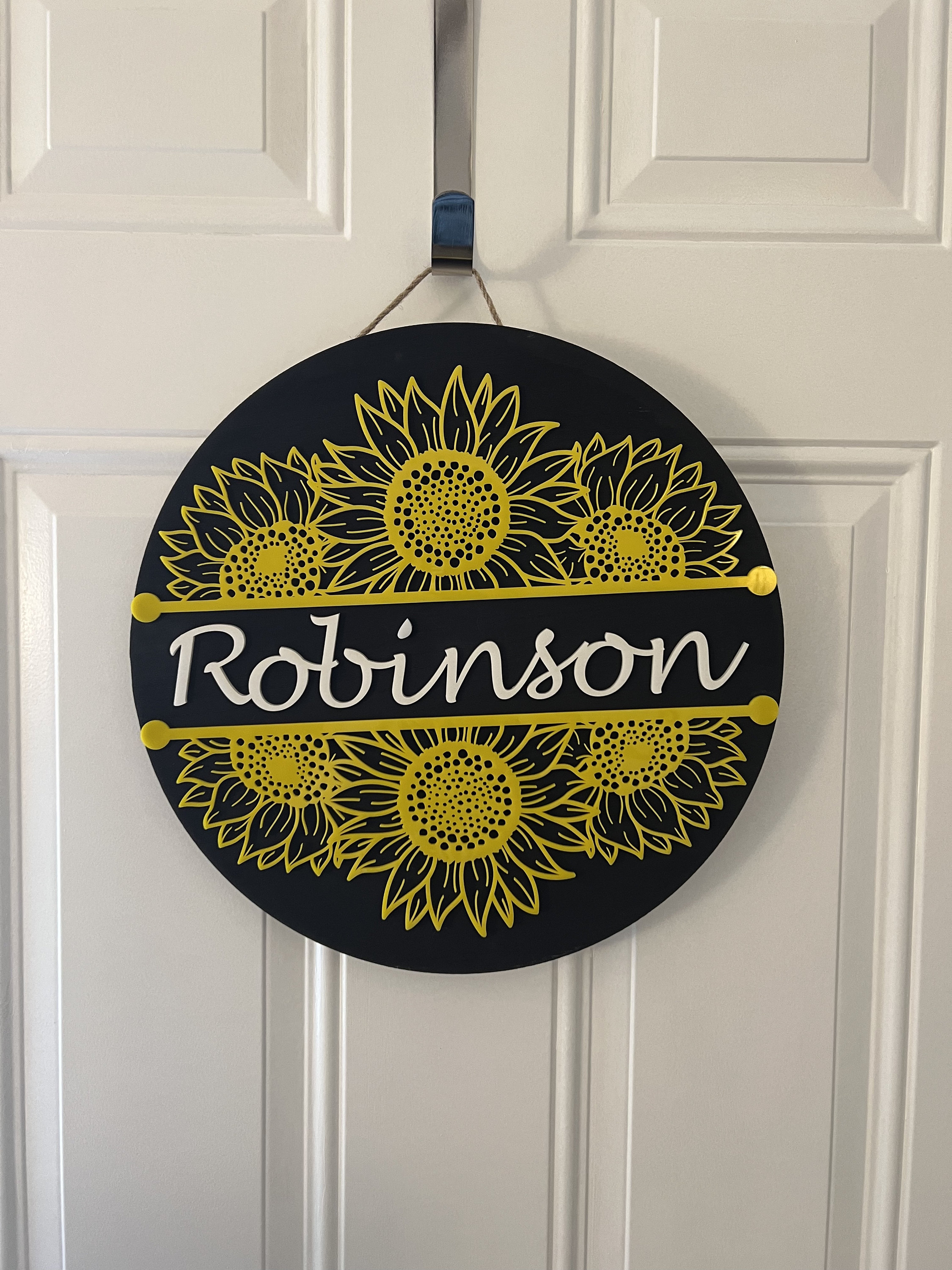 15 Round Wooden Sign / Wedding Sign / Door Sign / Door Hanger / Sign ...