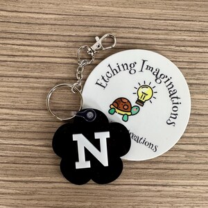 Personalized Stylish Monogrammed Acrylic Bag Accessories - Key Chain ...