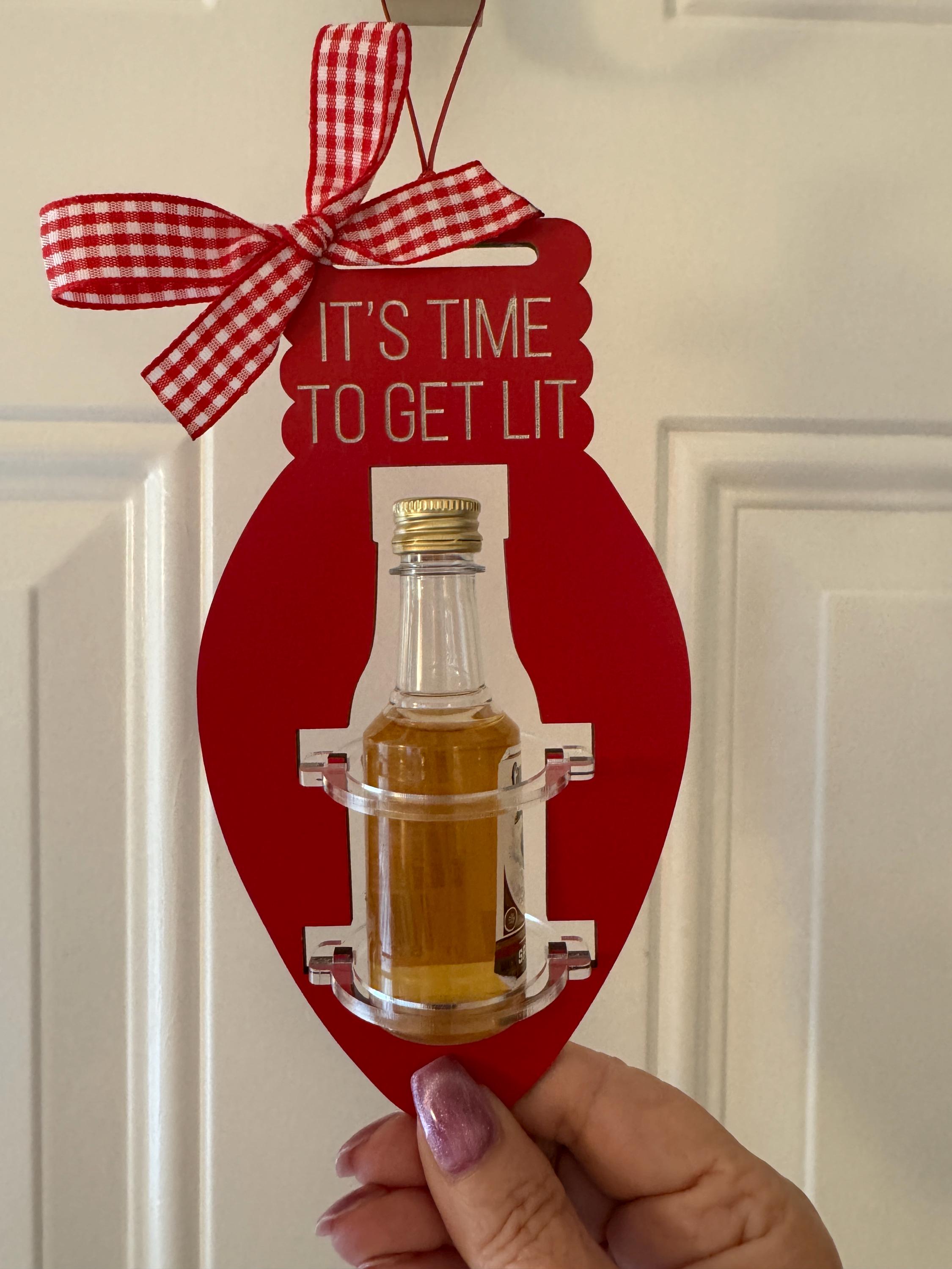 Handcrafted Engraved Wooden Alcohol Shooter Christmas Ornaments ...