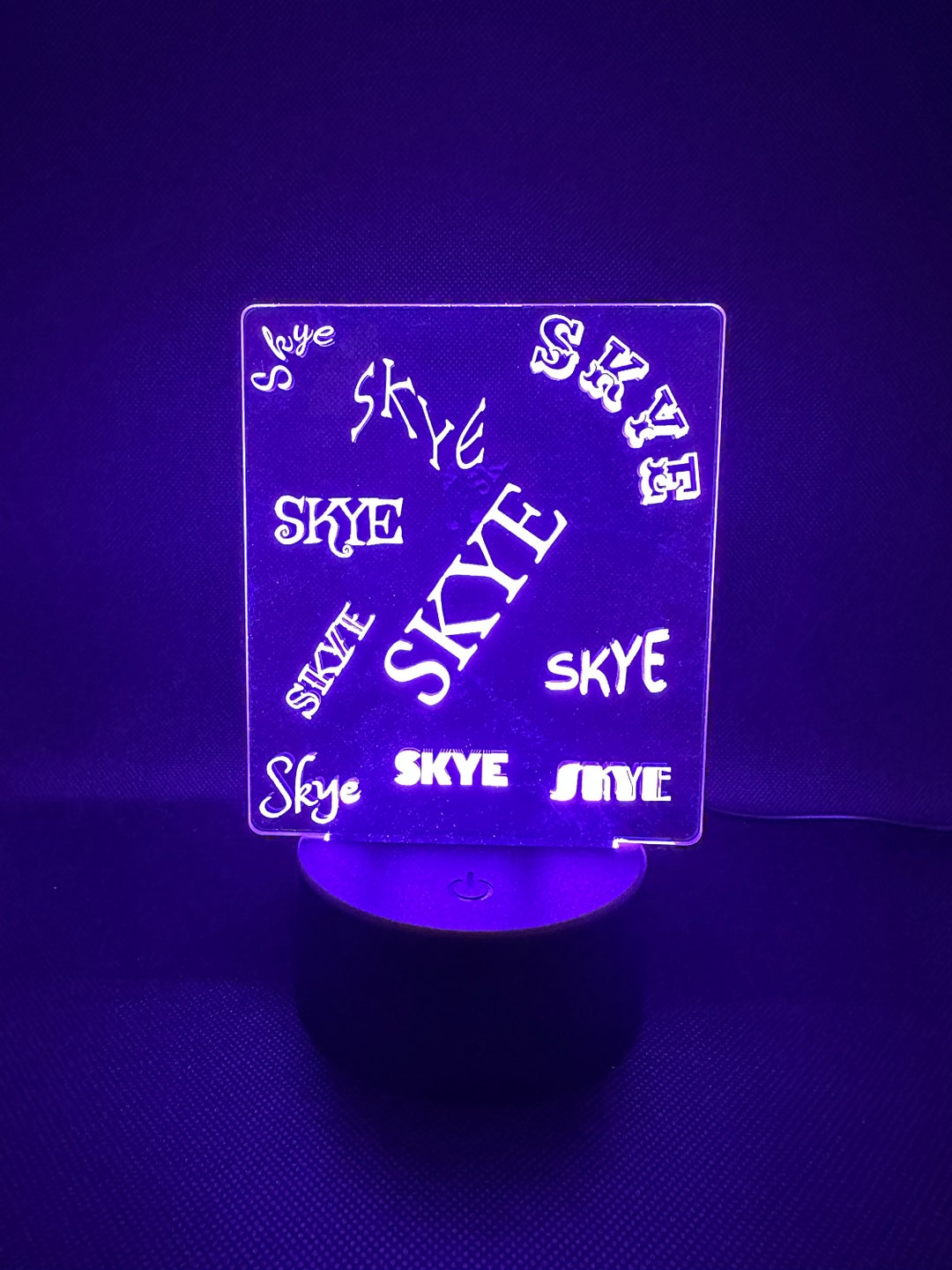 Engraved Acrylic Night Light - Create Your Own Light Show! - Etsy