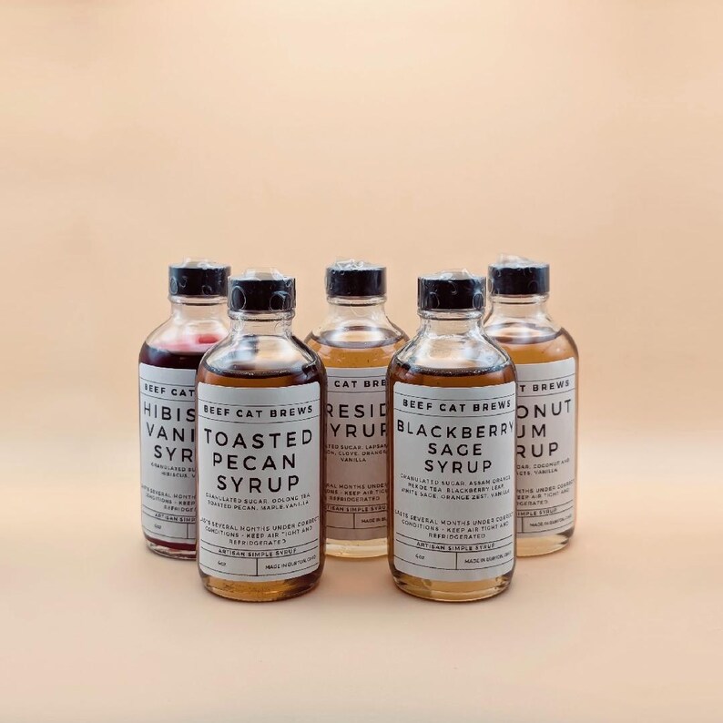 Artisan Simple Syrups 4oz - Complete Collection - Etsy