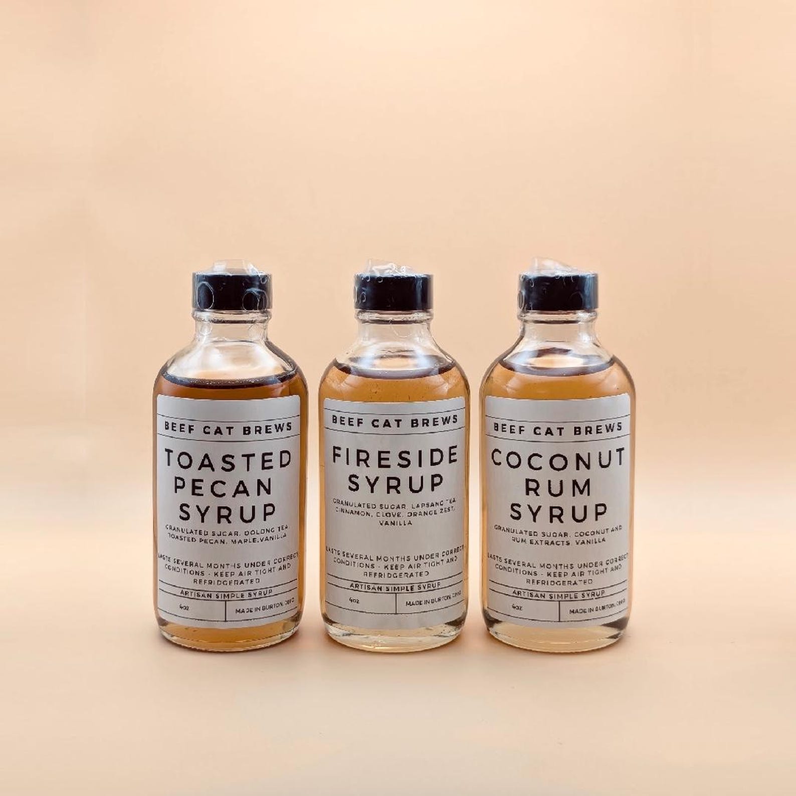 Artisan Simple Syrups 4oz - Starter Collection - Etsy