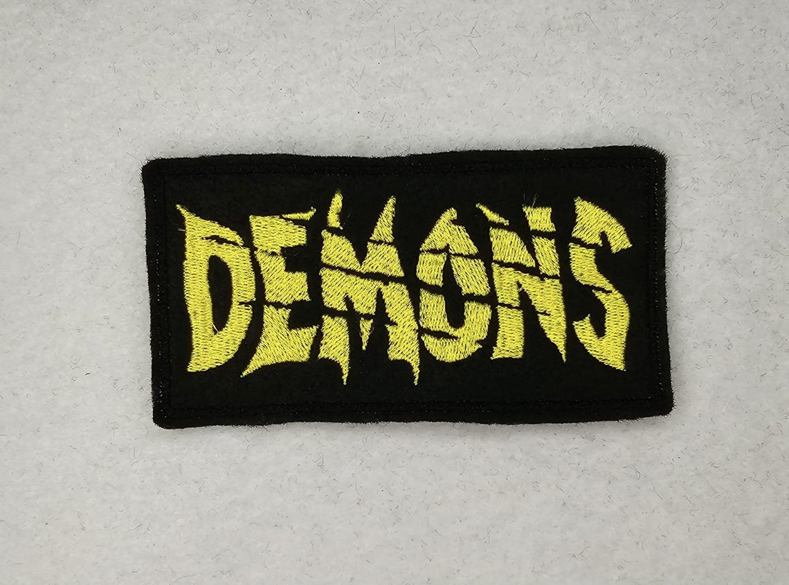 Demons - Embroidered Sew-on/diy Patch - Etsy