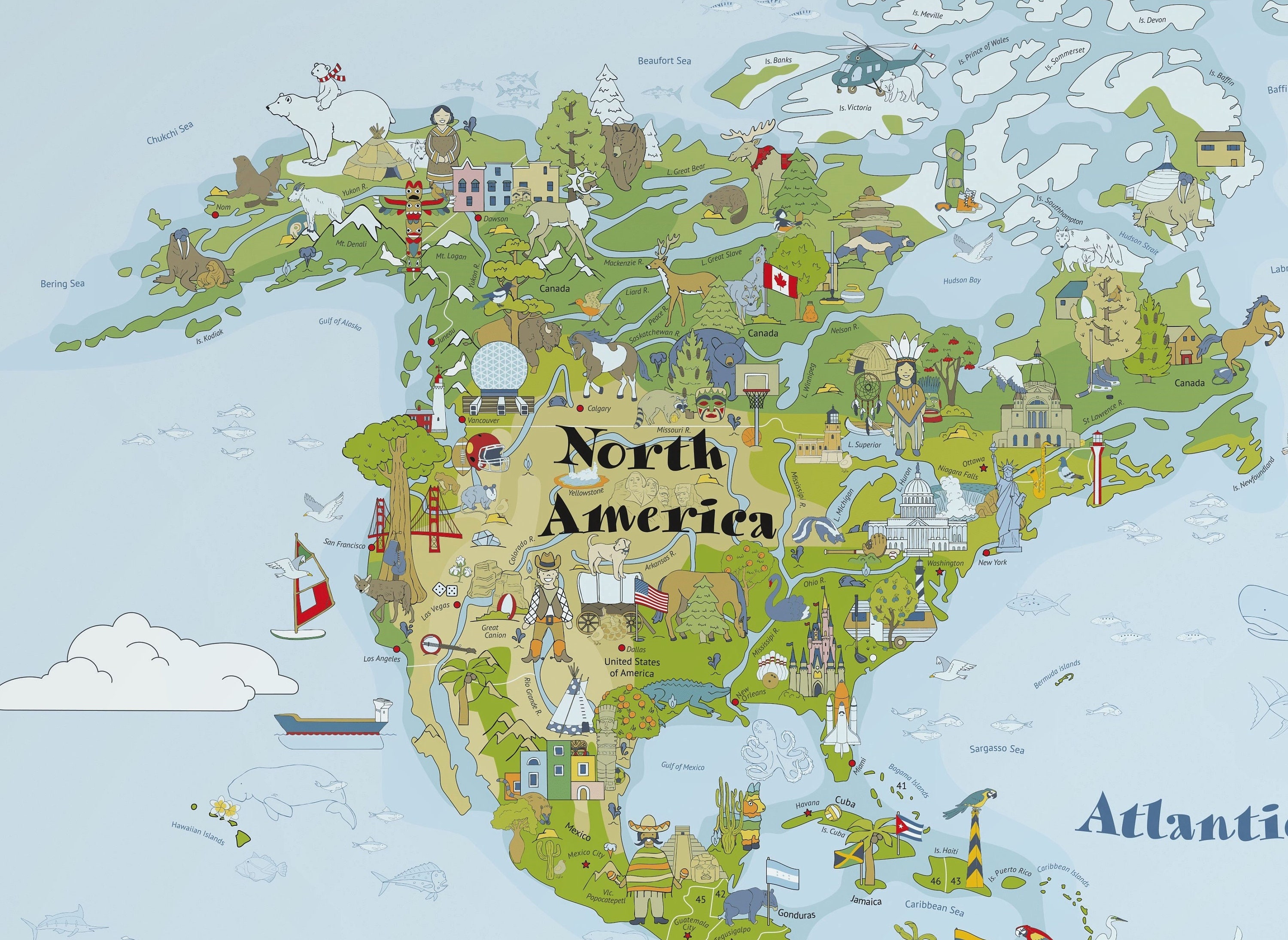 Kids World Map , Educational Map , Kids Globe , Wall Art for Kids ...