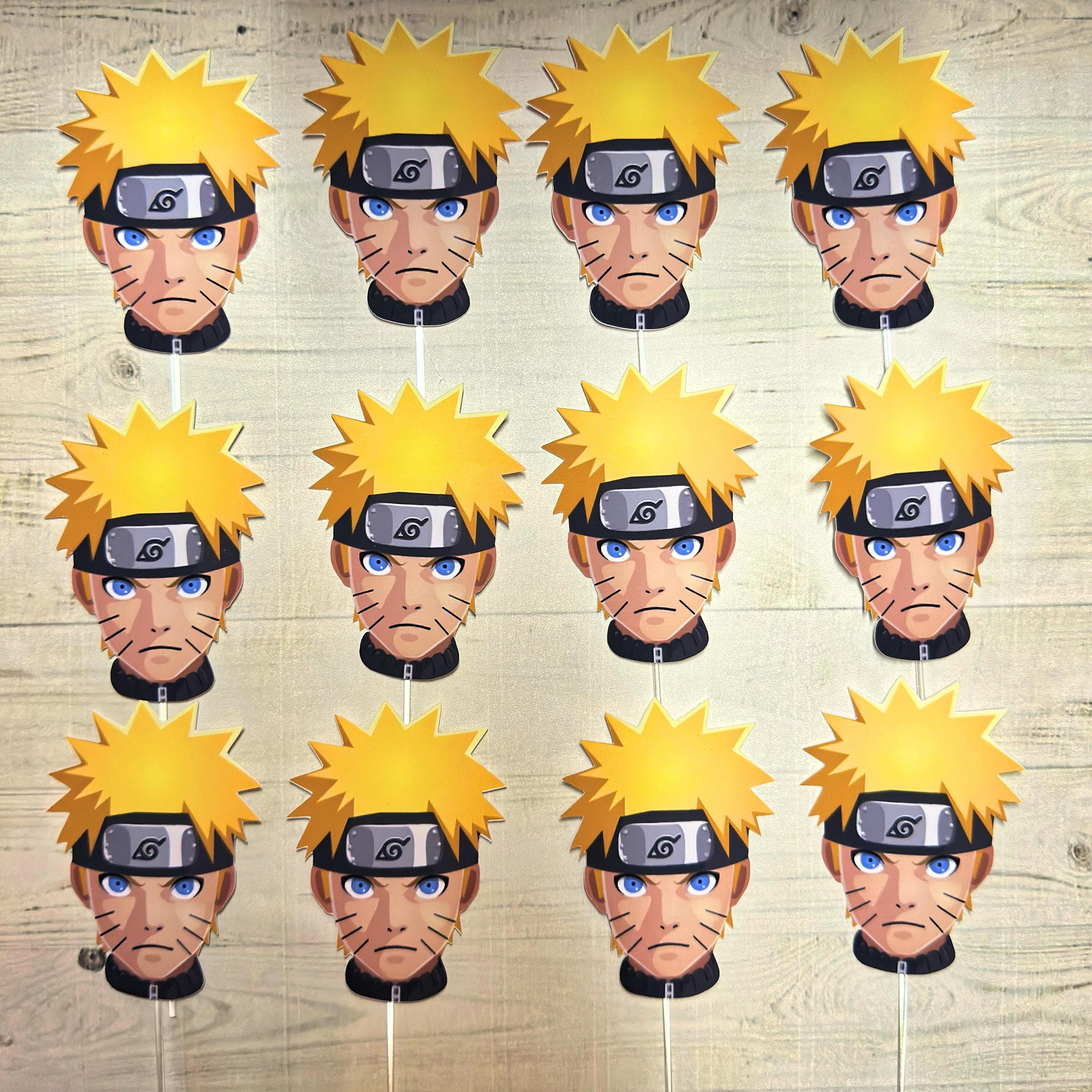 Naruto Cupcake Toppers, Naruto Party, Naruto Birthday, Naruto Cake ...