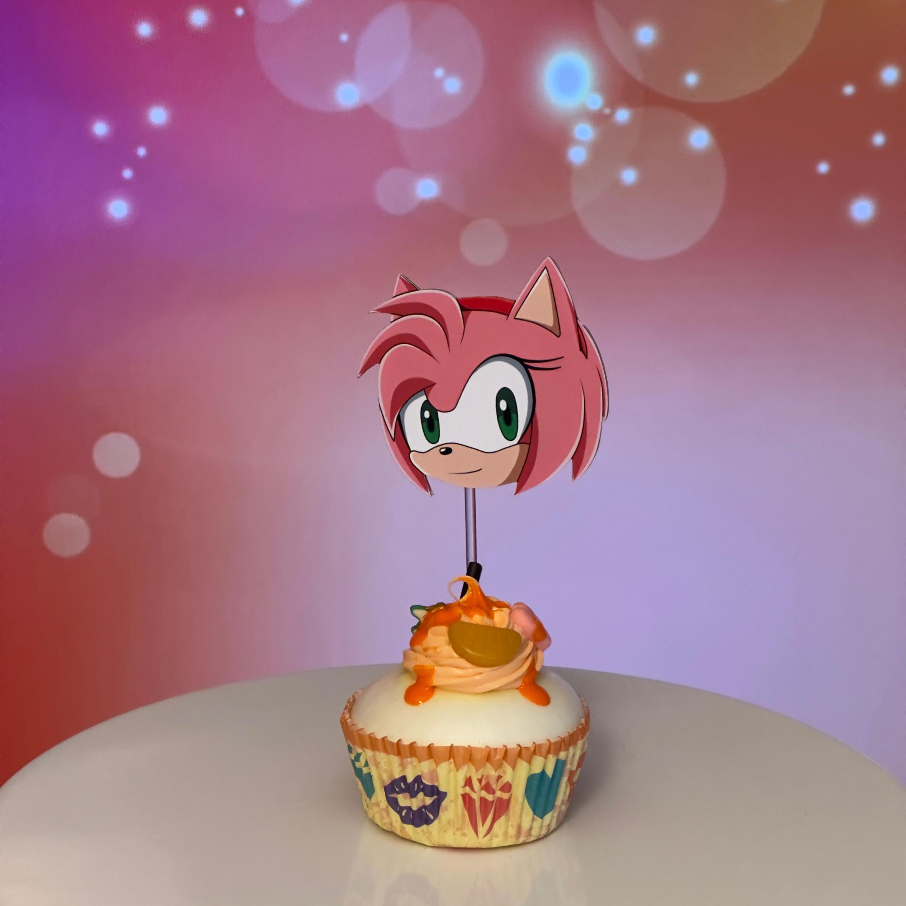 Amy Cupcake Toppers, Amy Cupcake Toppers, Amy Rose Party,shadow ...