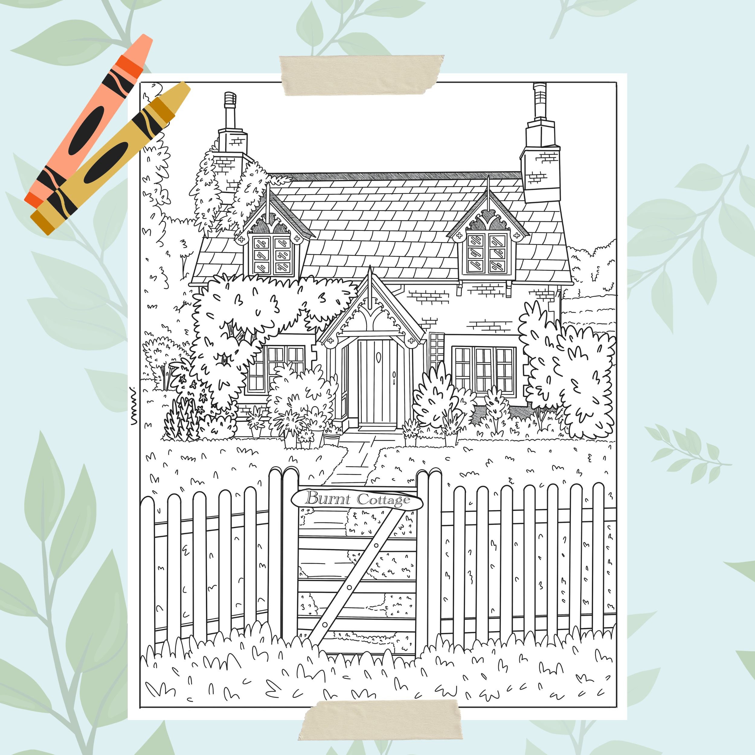 Cozy Coloring Pages for Adults Digital Coloring Book - Etsy