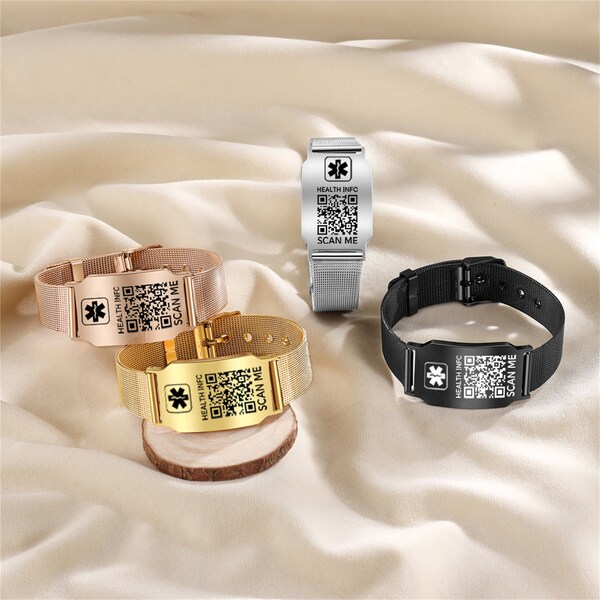 Medical Alert Bracelet Qr Code - Etsy