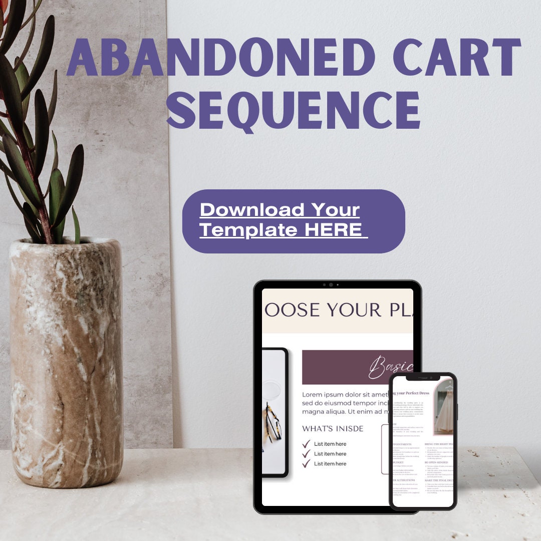 Abandoned Cart Email Sequence Small Business Email Script Email ...