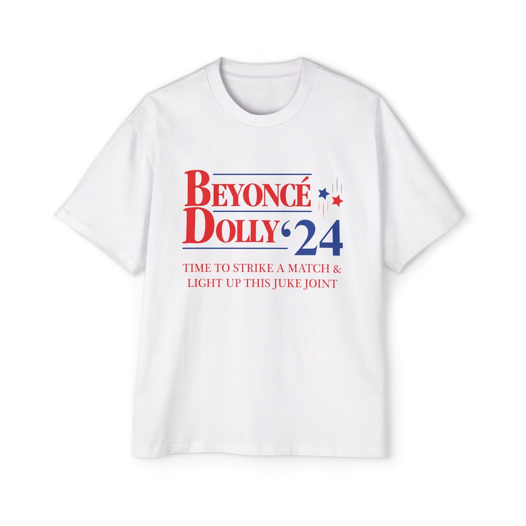 Beyonce & Dolly Heavy Oversized Tee Cowboy Carter Beyonce Shirt Beyonce Fan Gifts for Beyonce ...