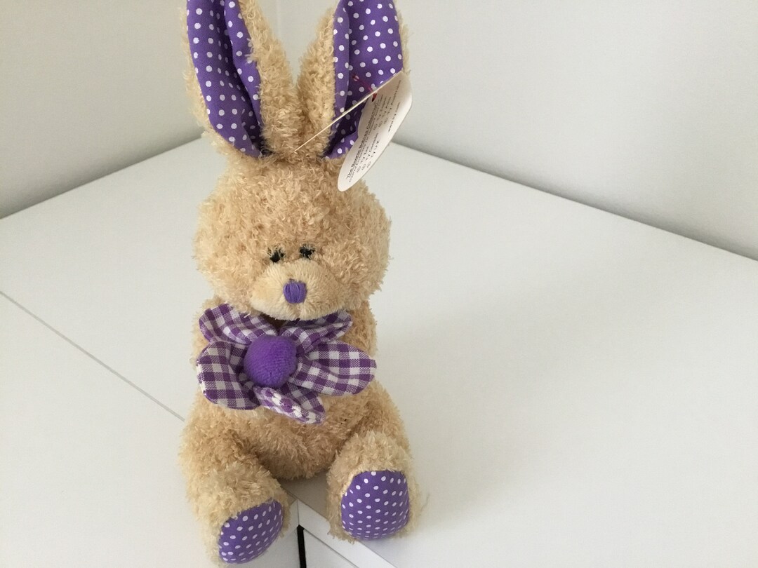 Ty petunia Hallmark Exclusive Brown and Purple Rabbit 8in - Etsy