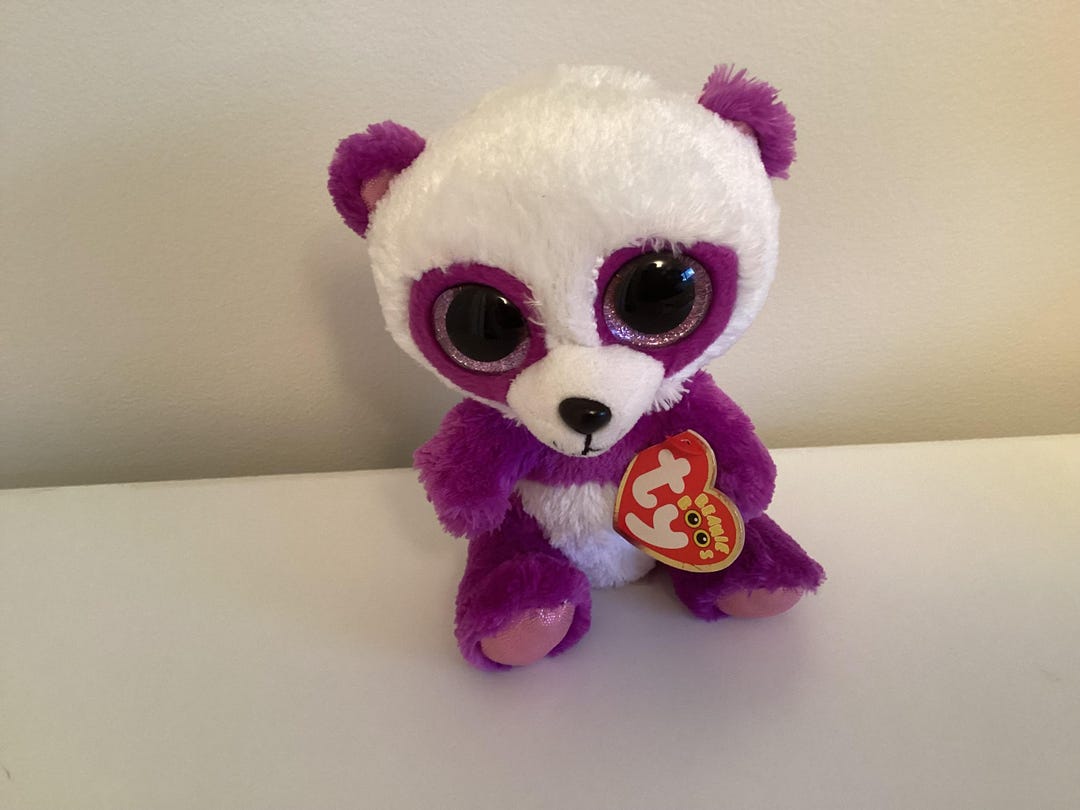 Ty Beanie Boo, ‘boom Boom’ the Purple and White Panda…(6in)… - Etsy