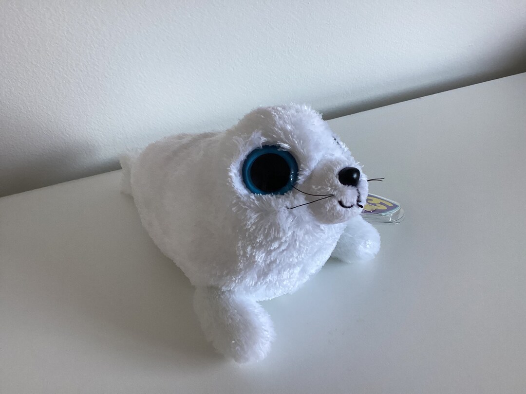 Ty Beanie Boo ‘iceberg’..the White Seal….(6in)….mwmt….2012….purple Hang ...