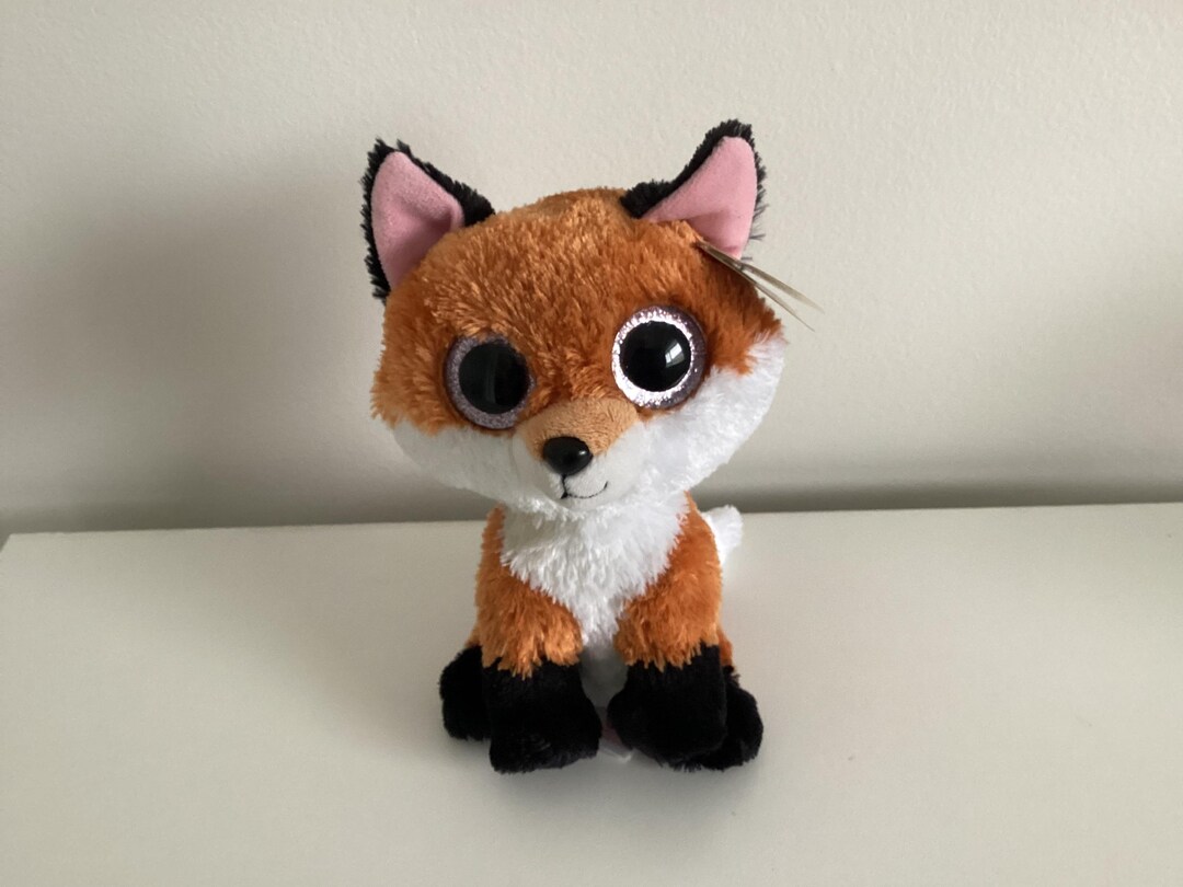 Ty Beanie Boo ‘slick’ the Brown Fox…(6in)….excellent Condition. Small ...