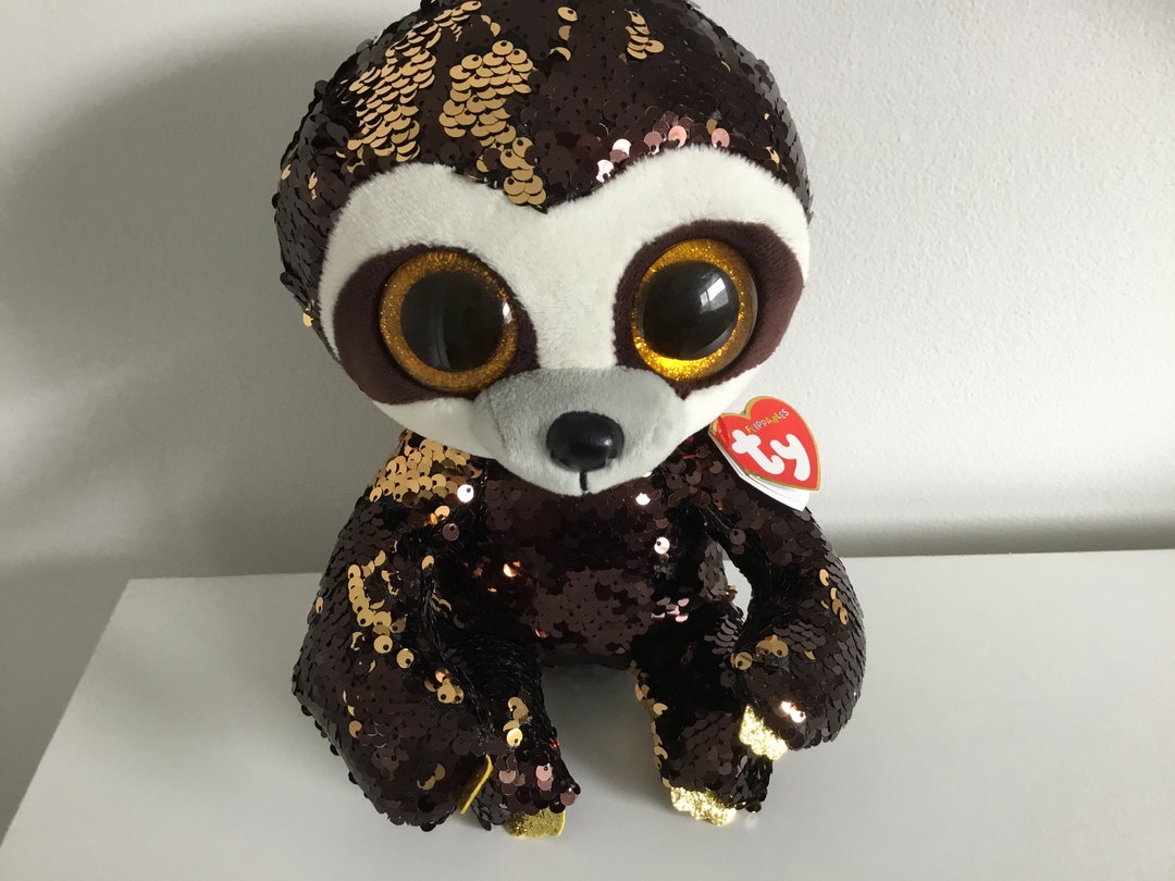 Ty Beanie Boo ‘dangler’ the Flippable Medium Sized Sloth (9in)..some ...