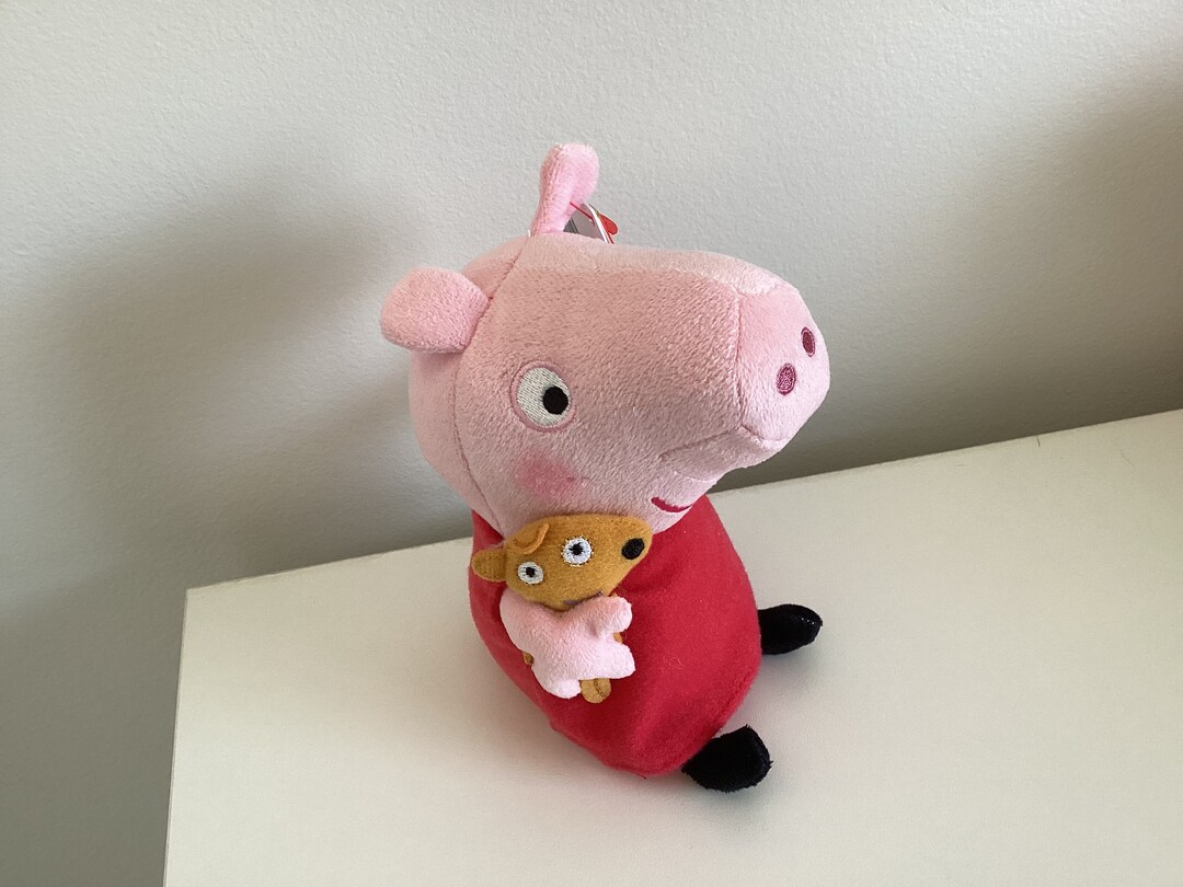 Ty Beanie Baby Peppa Pig Character ‘peppa Pig’ Wearing the Red Dress ...