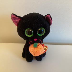 Ty Beanie Boo Halloween ‘potion’ the Black Cat Carrying an Orange ...