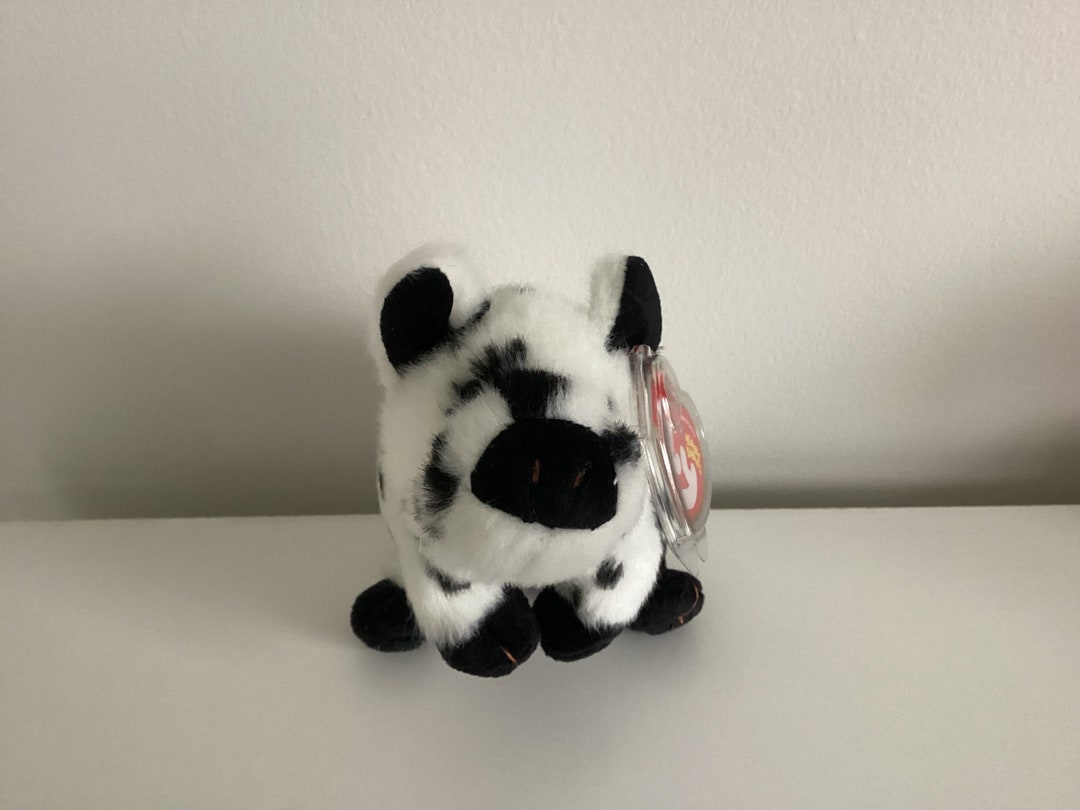 Ty Beanie Baby stubby the Black and White Pig7in.rare.mwmt - Etsy