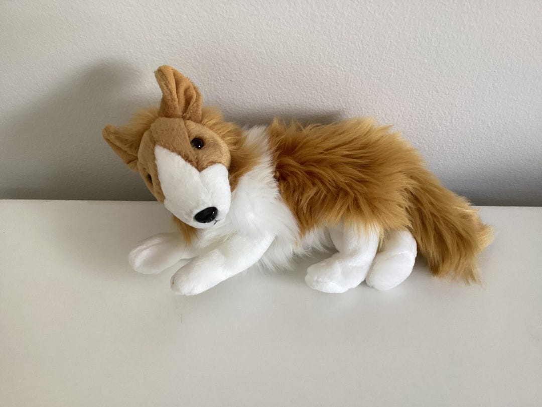 Ty Beanie Baby No Hang Tag cassie the Brown and White Long Haired ...