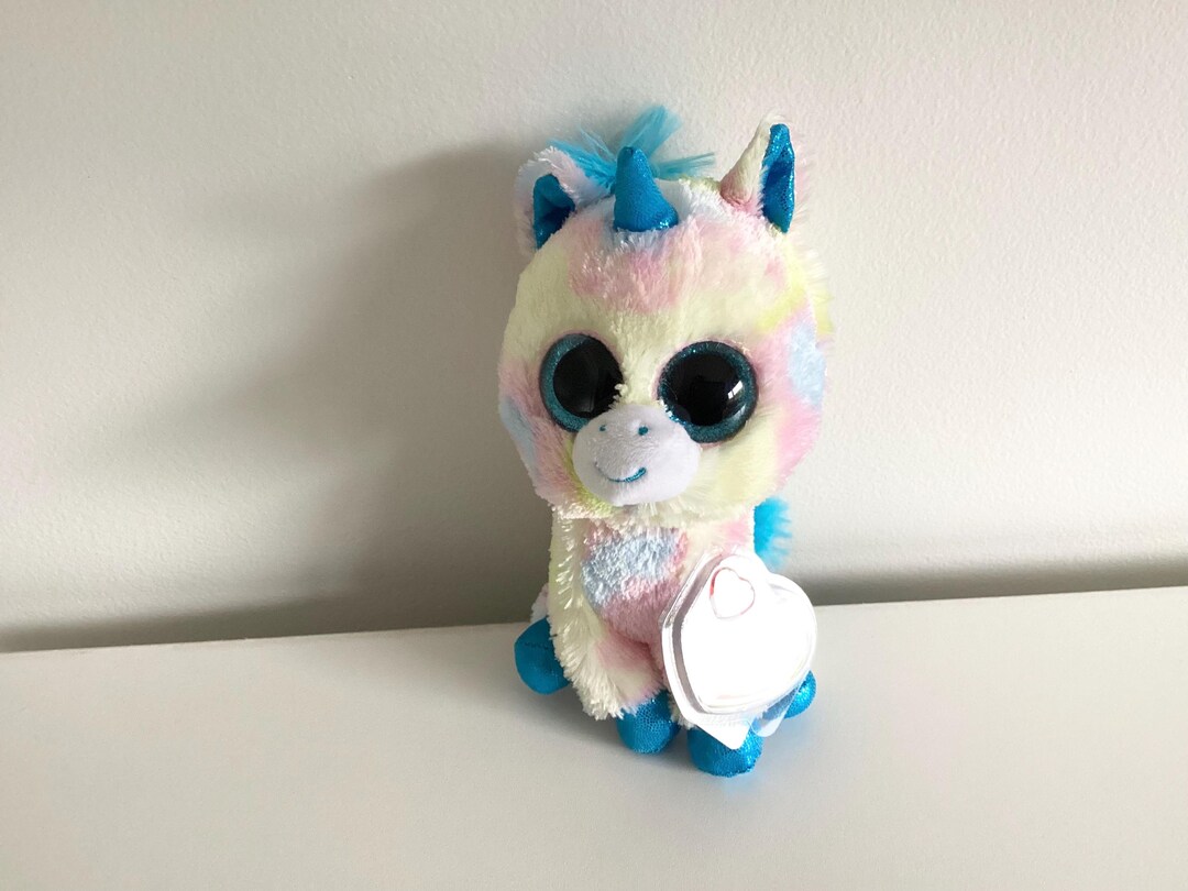 Ty Beanie Boo ‘blitz’ the Multicoloured Unicorn..(6in)… - Etsy