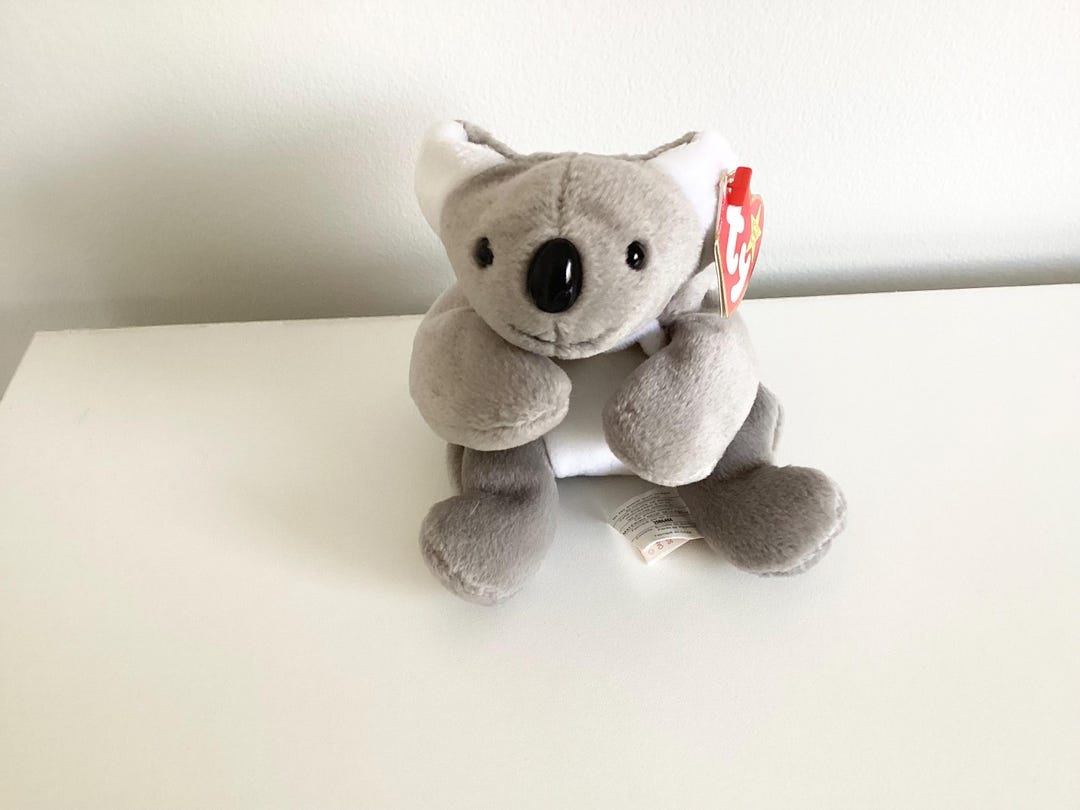 Ty Beanie Baby 'mel' Koala Bear, Grey and White Plush - Etsy