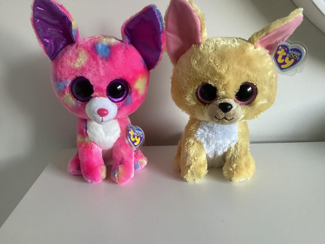 Ty Beanie Boos cancun and Nacho the Medium Sized Chihuahua Puppy ...