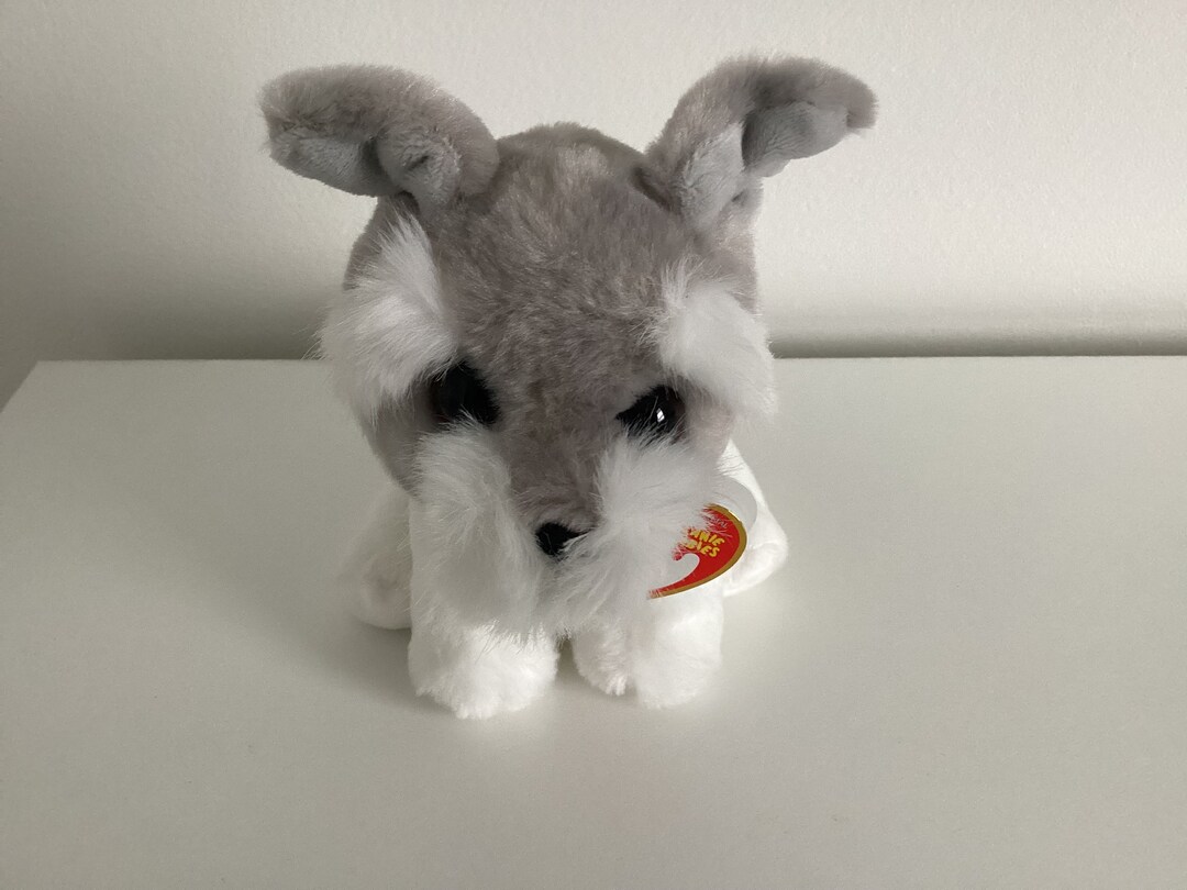Ty harper,the Schnauzer Grey and White Beanie Dog..6inmwmt - Etsy