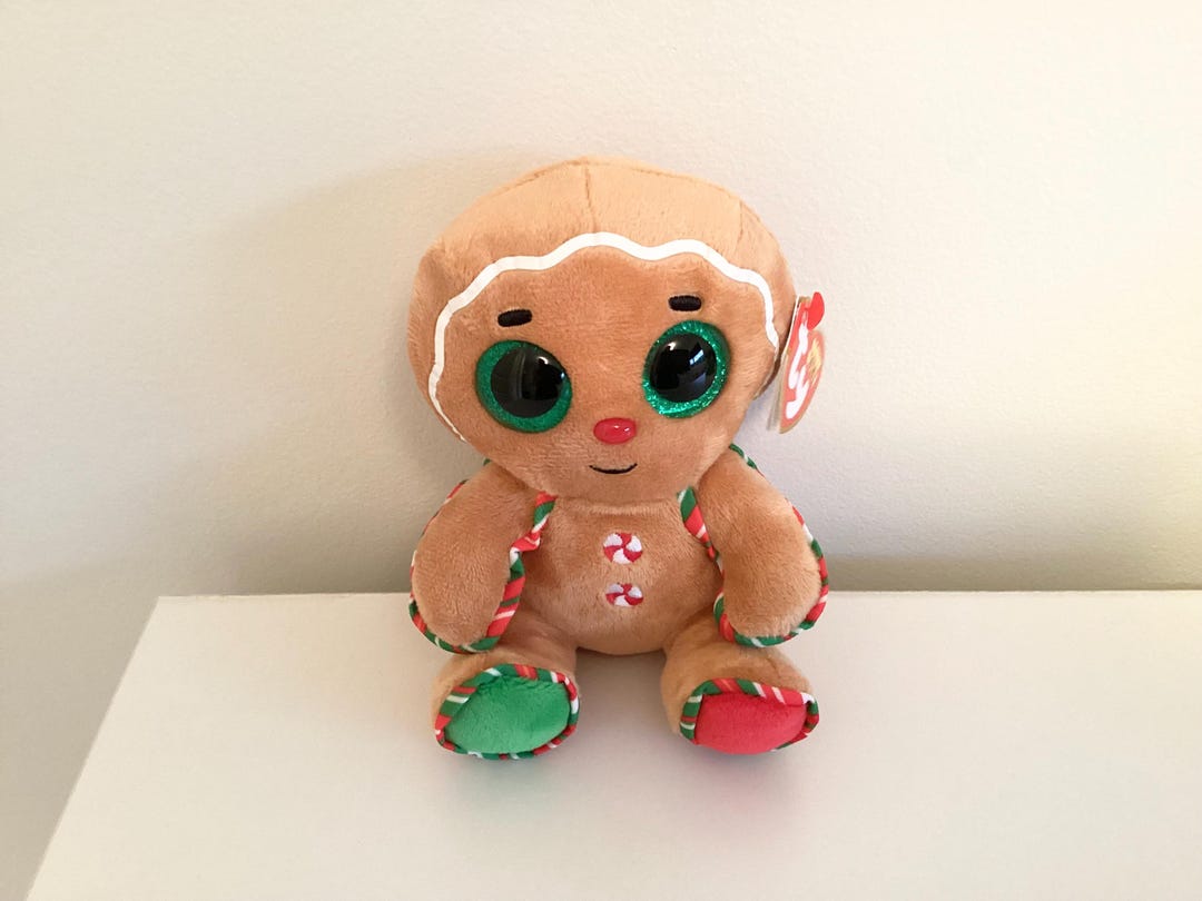 Ty Beanie Boo ‘snaps’ the Brown Gingerbread Man..(6in)…mwmt - Etsy