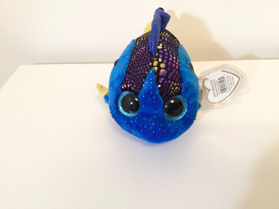 Ty Beanie Boo ‘aqua’ the Blue Tropical Fish…(8in Long)…mwmt - Etsy