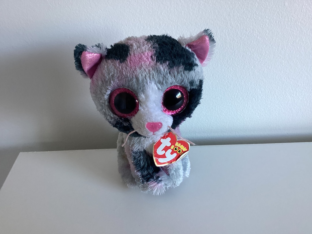 Ty Beanie Boo lindi.the Grey Cat6in..good Conditionsmall Eye Marks. - Etsy